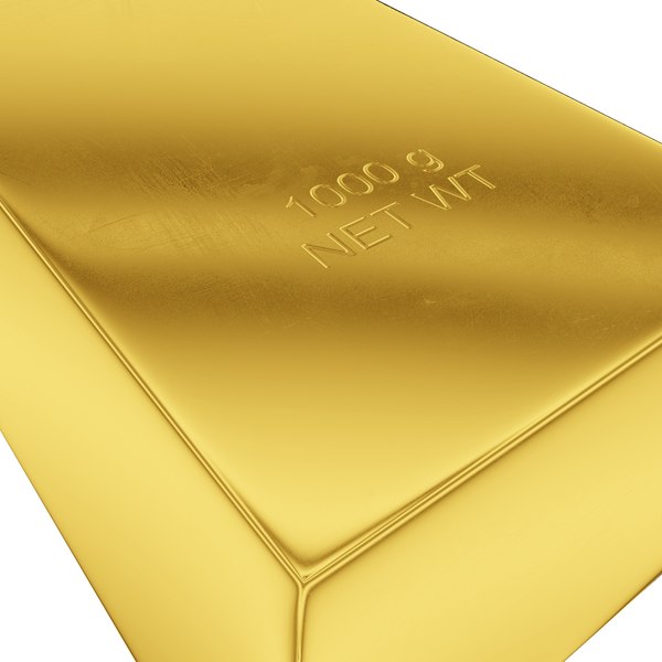gold ingot 3d model