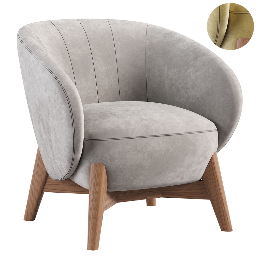 3D Armchair Tilar Model - TurboSquid 2171073