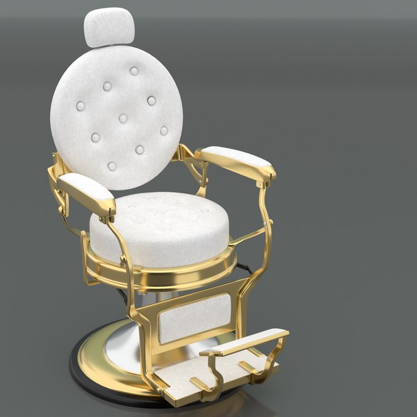 modelo 3d Sillón de barbero profesional Alesso blanco - TurboSquid 2306772