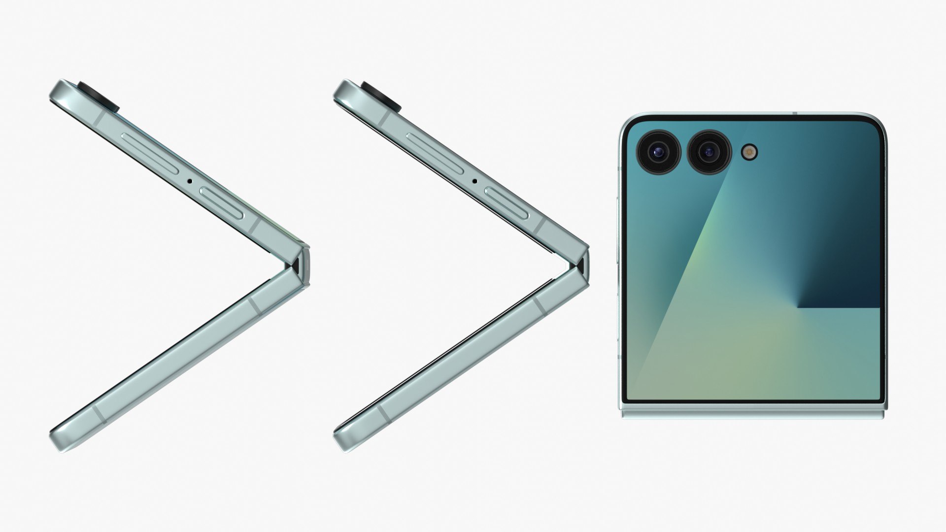 Samsung Galaxy Z Flip 7 Mint 3D Model - TurboSquid 2434626