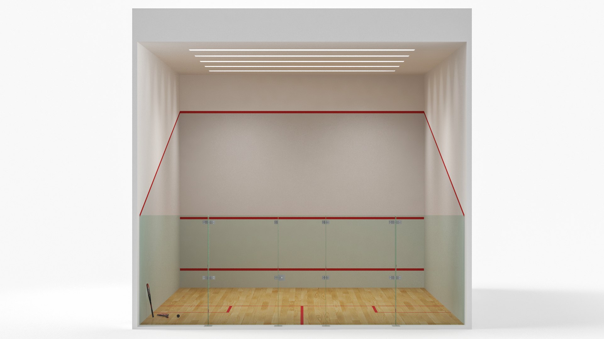 Squash Court Model - TurboSquid 2062714