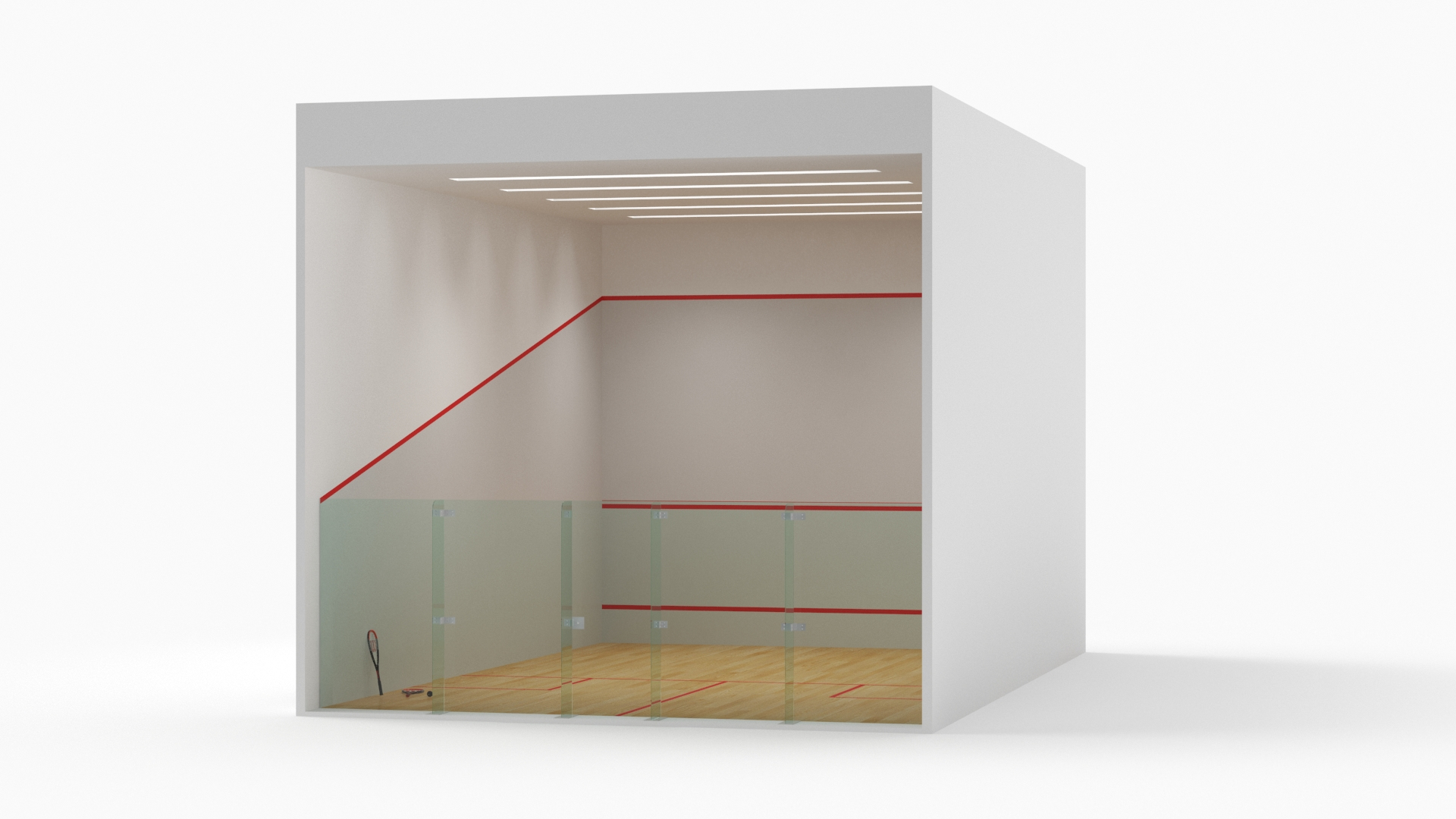 Squash Court Model - TurboSquid 2062714