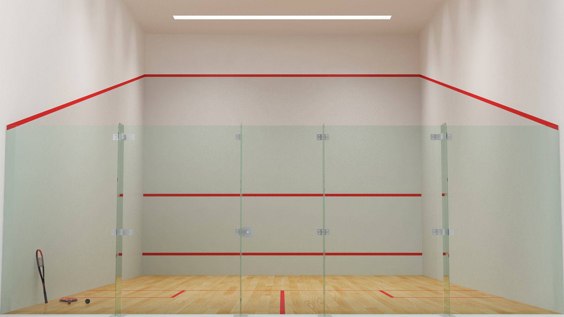 Squash Court Model - TurboSquid 2062714
