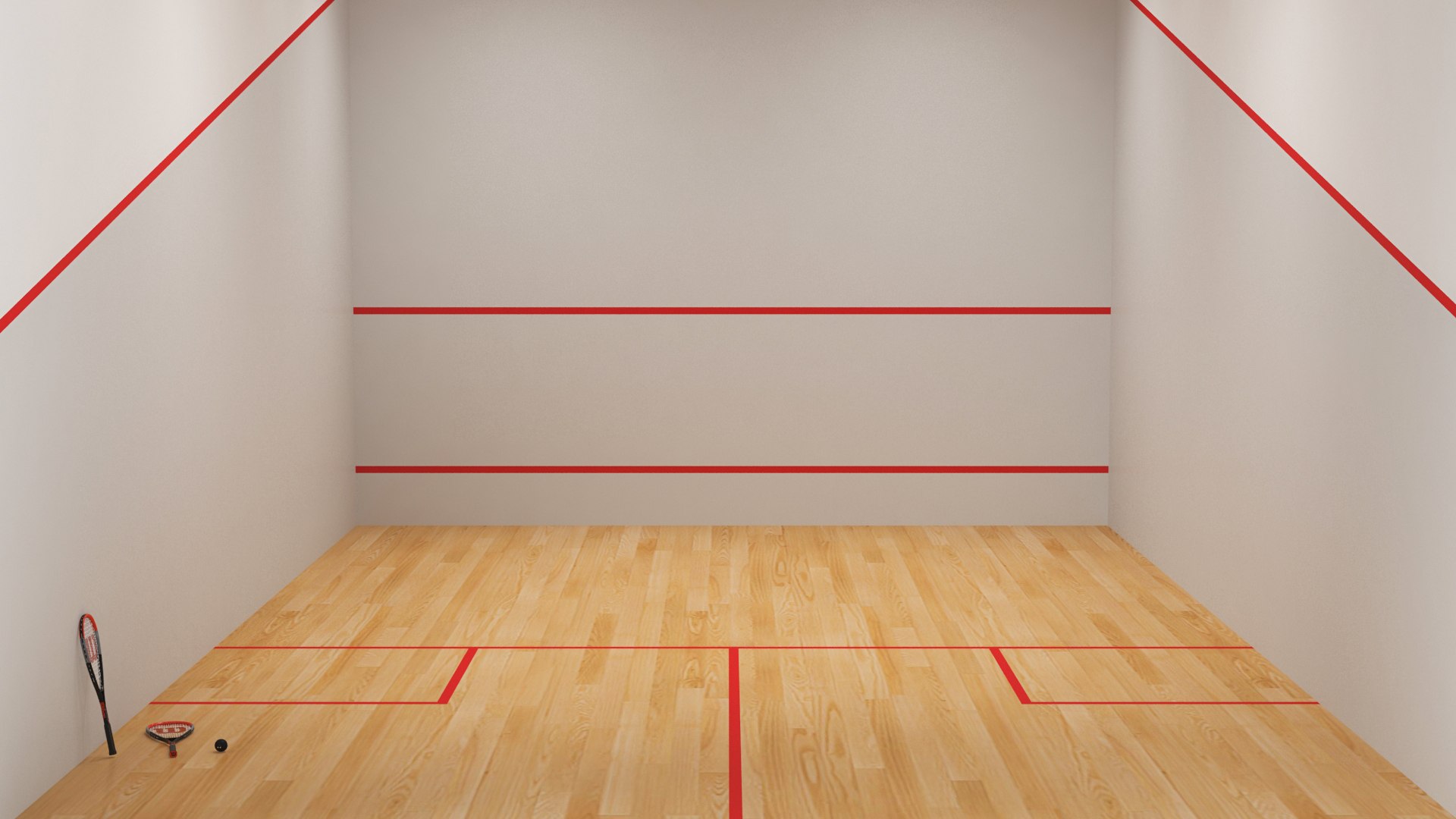 Squash Court Model - TurboSquid 2062714
