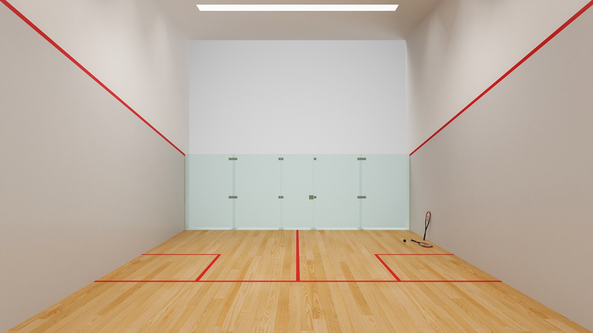Squash Court Model - TurboSquid 2062714
