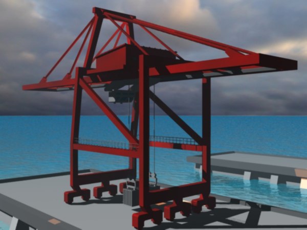 lifts cranes equipment 3d model