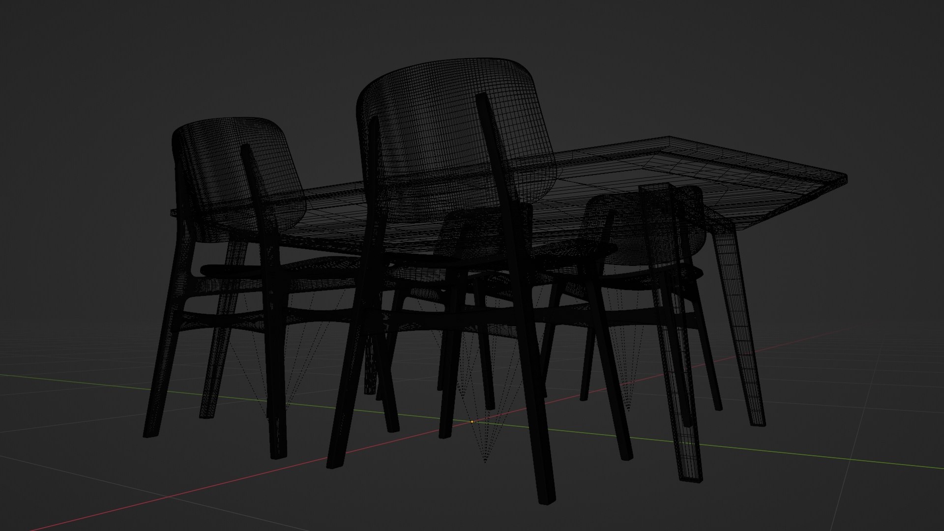 3D Model Dining Table Set - TurboSquid 2079279