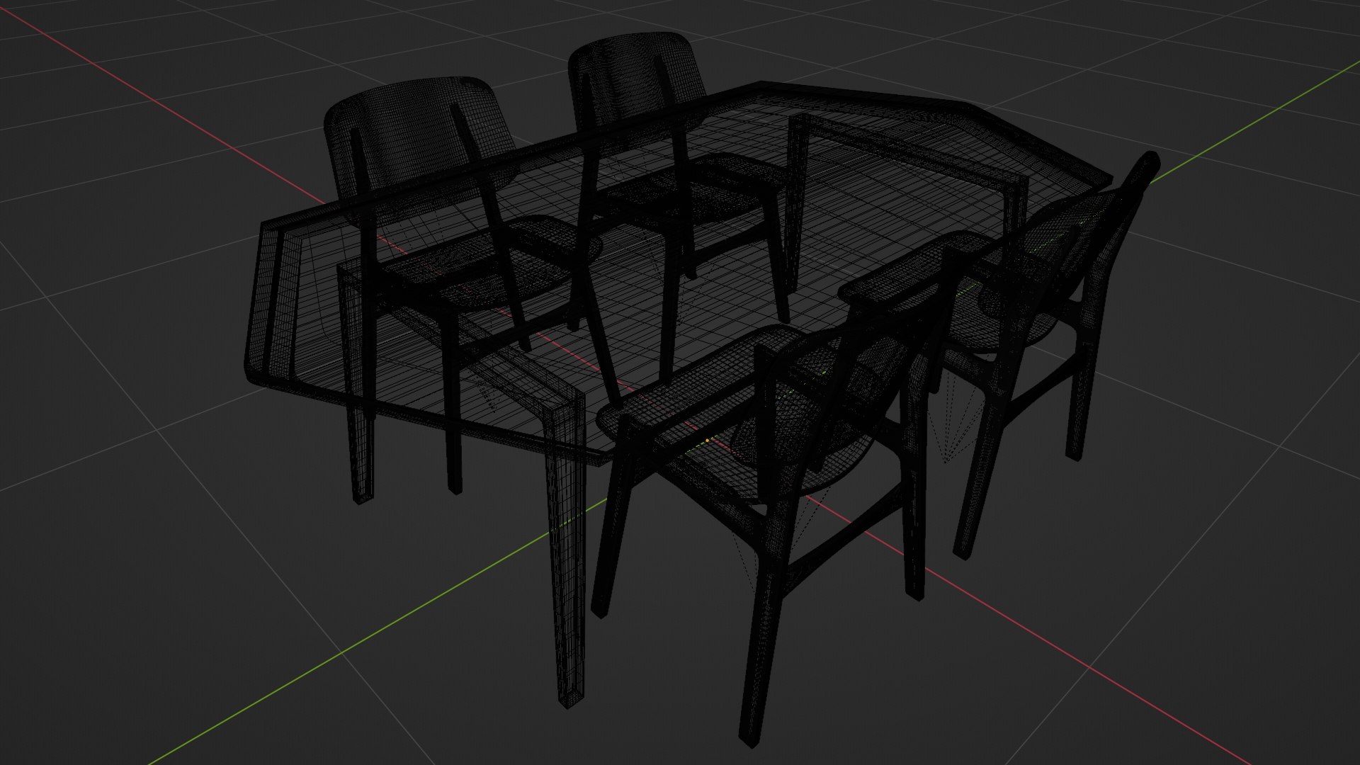 3D Model Dining Table Set - TurboSquid 2079279