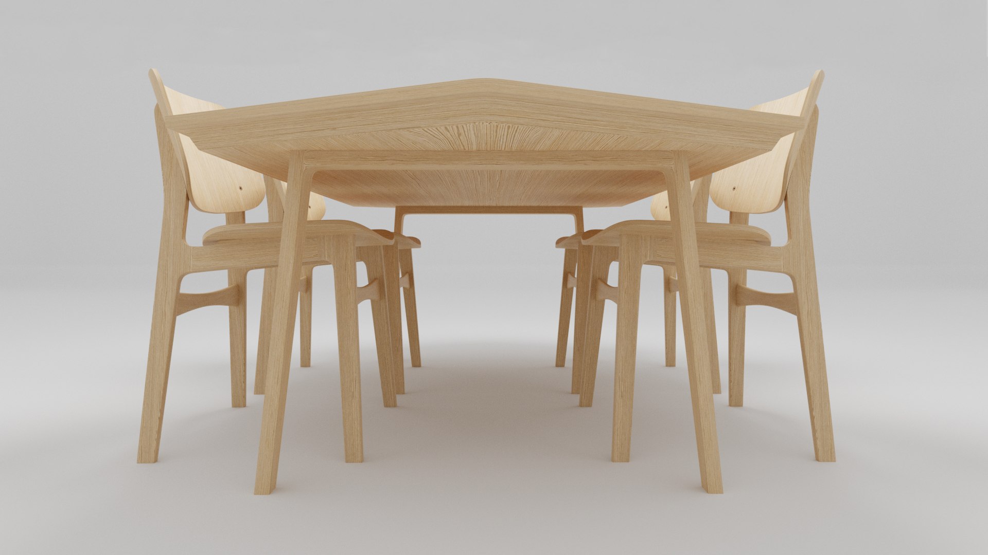 3D Model Dining Table Set - TurboSquid 2079279