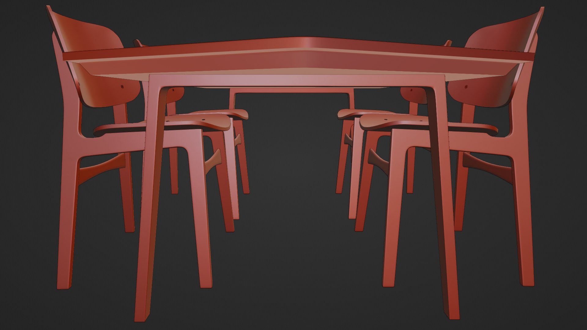 3D Model Dining Table Set - TurboSquid 2079279