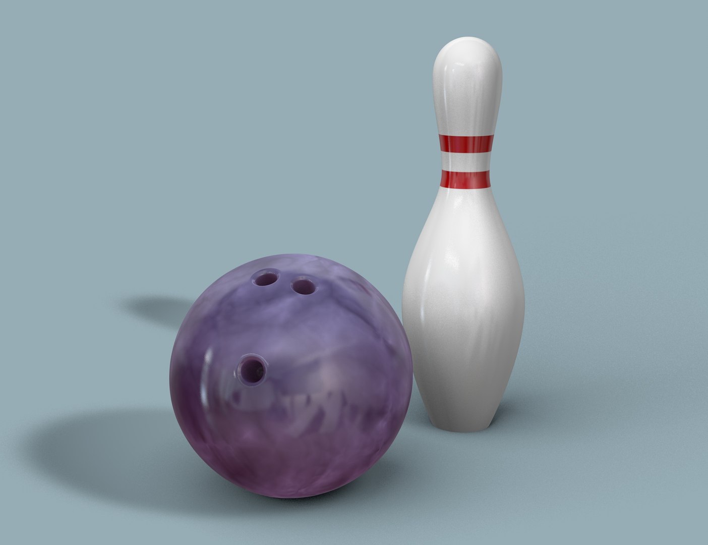 Bowling Ball And Pin 3D Model - TurboSquid 2200083