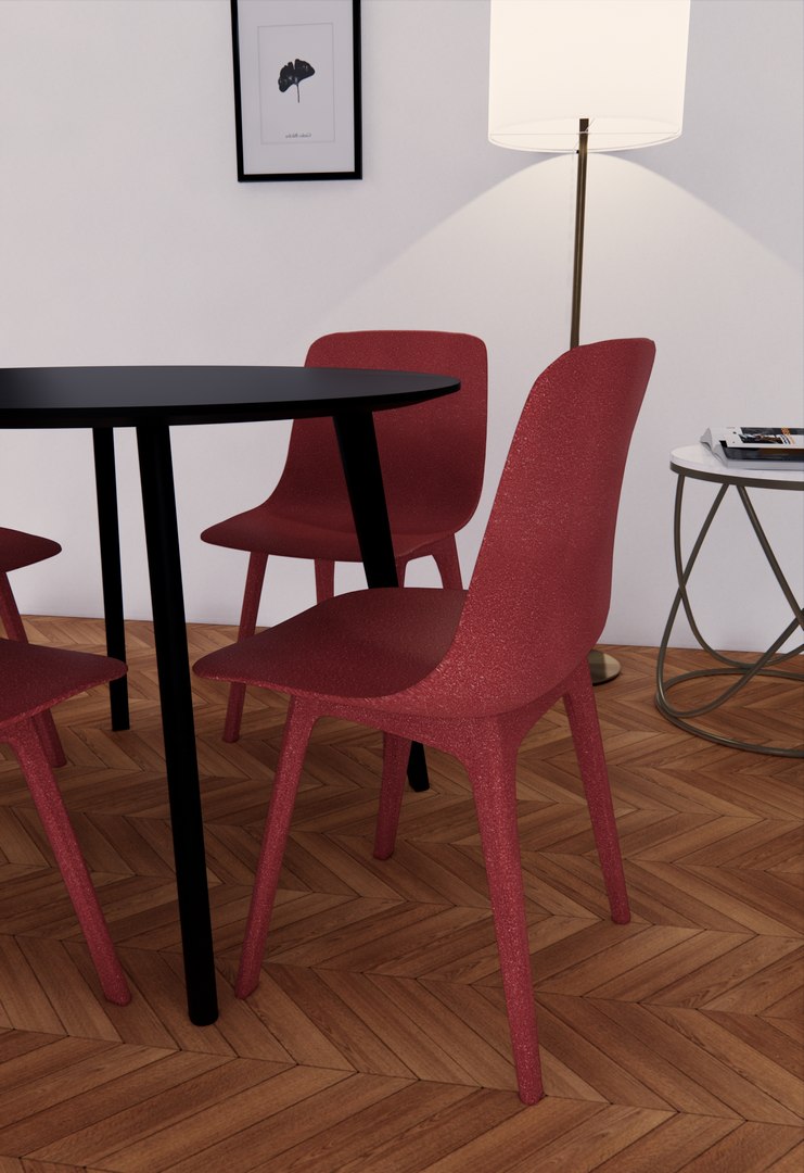 3D model Table Set IKEA LISABO and ODGER - TurboSquid 2018566