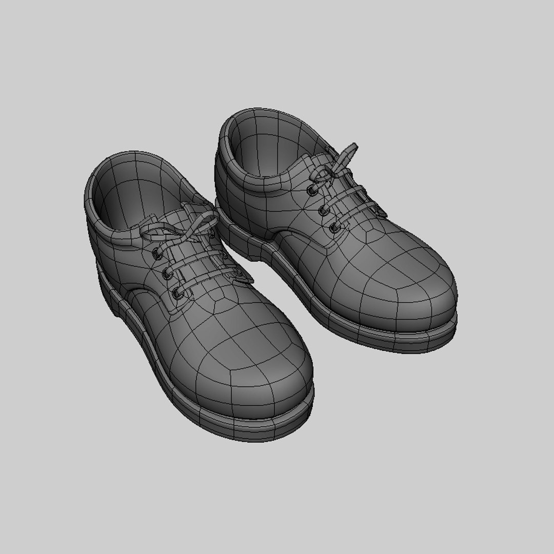 3d Model Kid Shoes