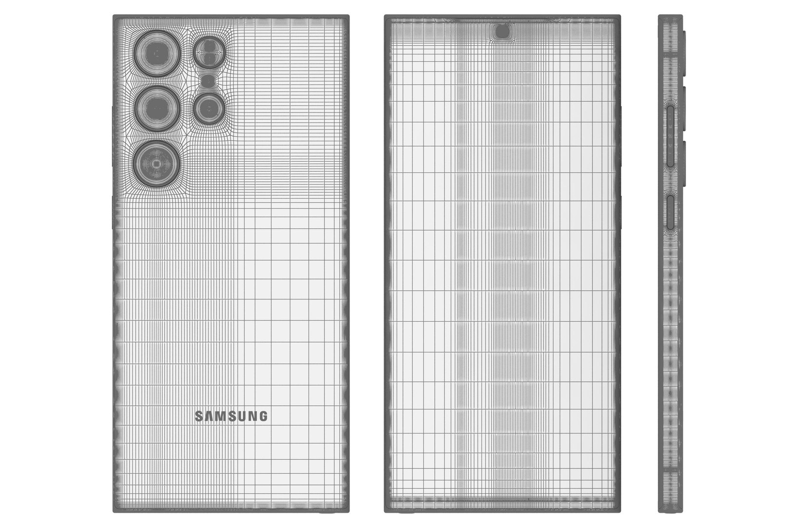3D Samsung Galaxy S23 Ultra Gray Model - TurboSquid 2023316