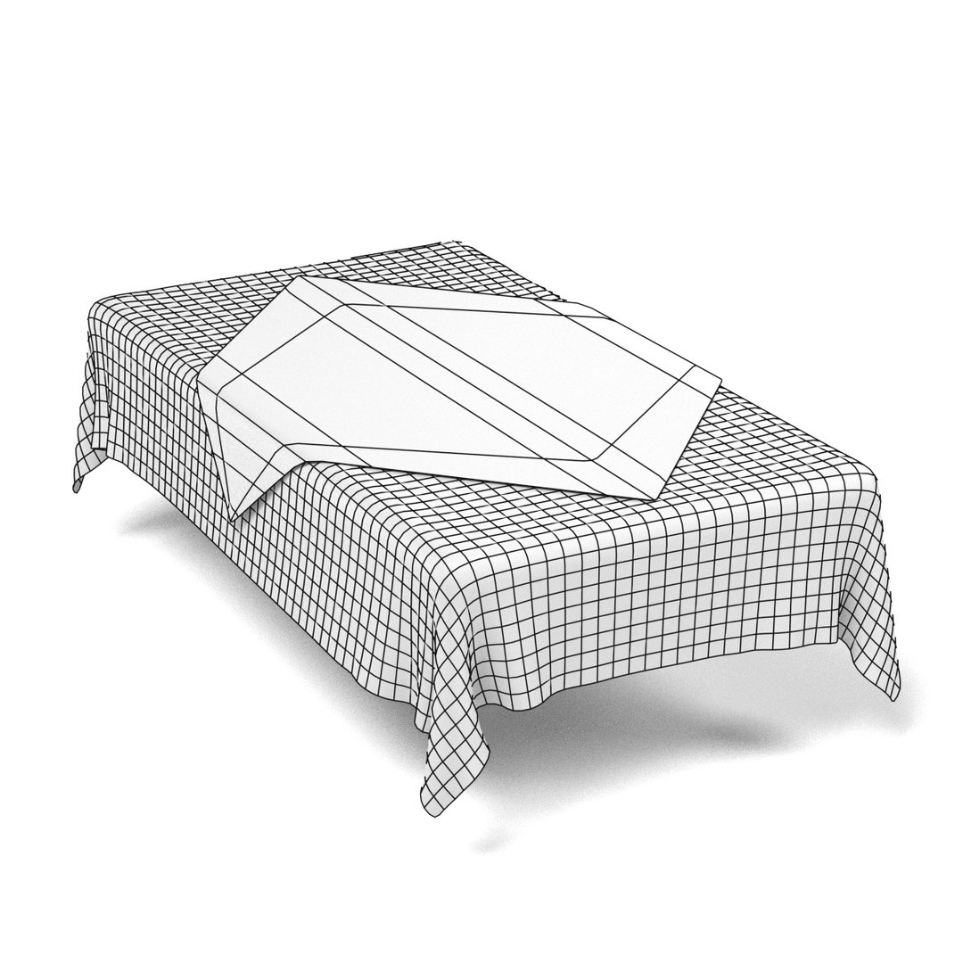 3ds Max Tablecloth Rectangular