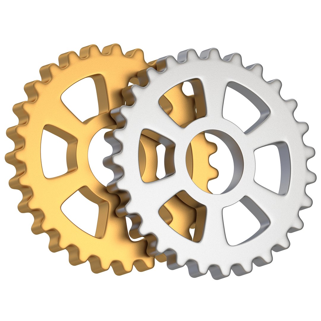 Silver Gear And Gold Gear 3D Model - TurboSquid 1986464