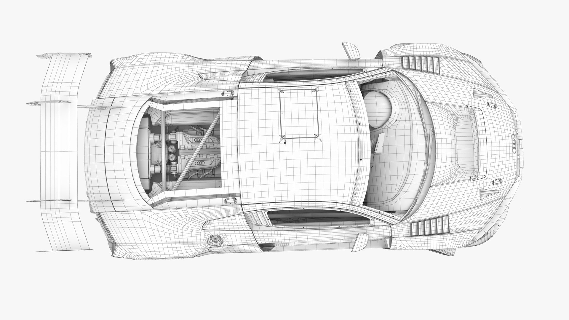 3D Audi R8 GT3 EVO II Template Model - TurboSquid 2134493