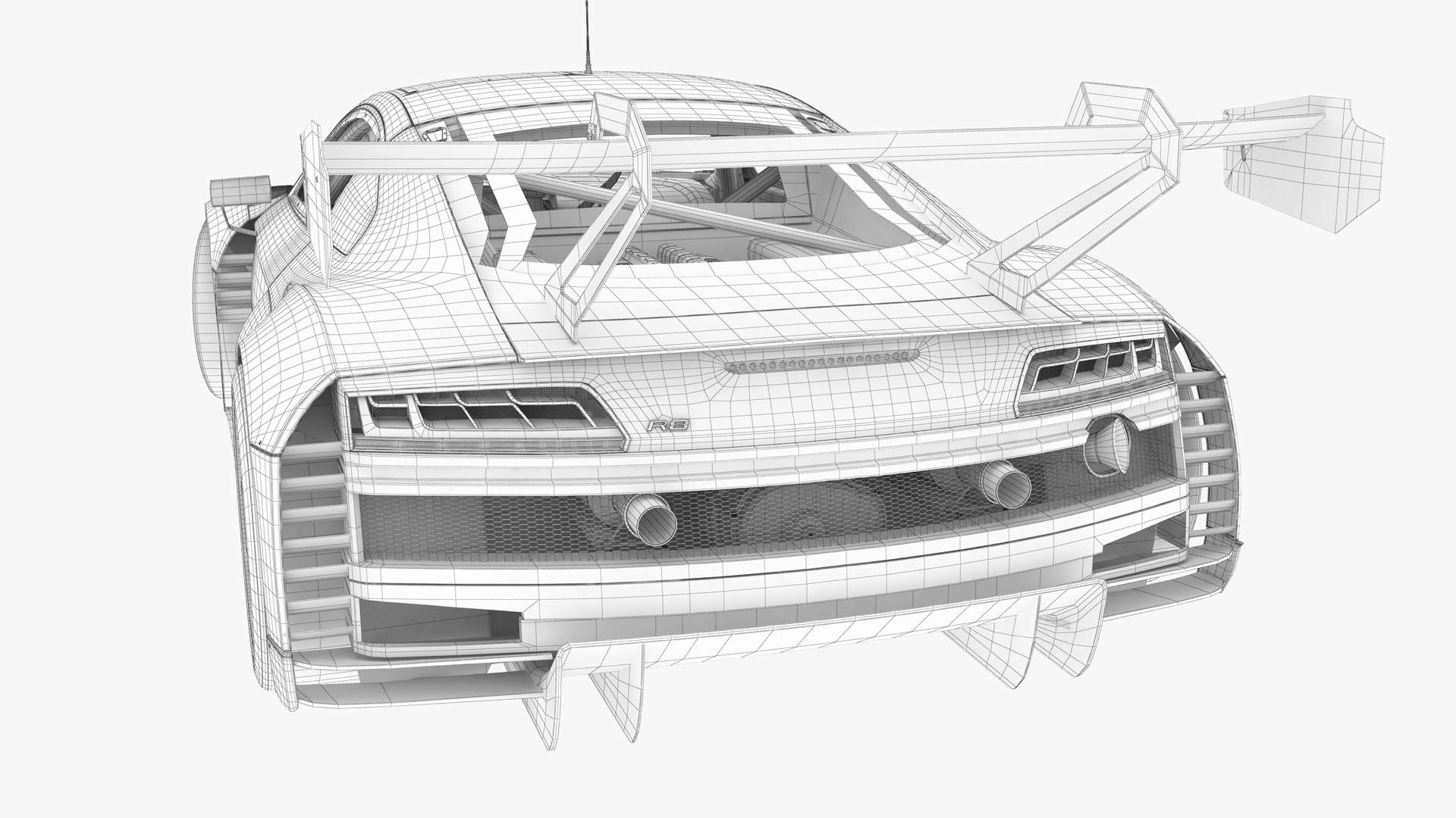 3D Audi R8 GT3 EVO II Template Model - TurboSquid 2134493