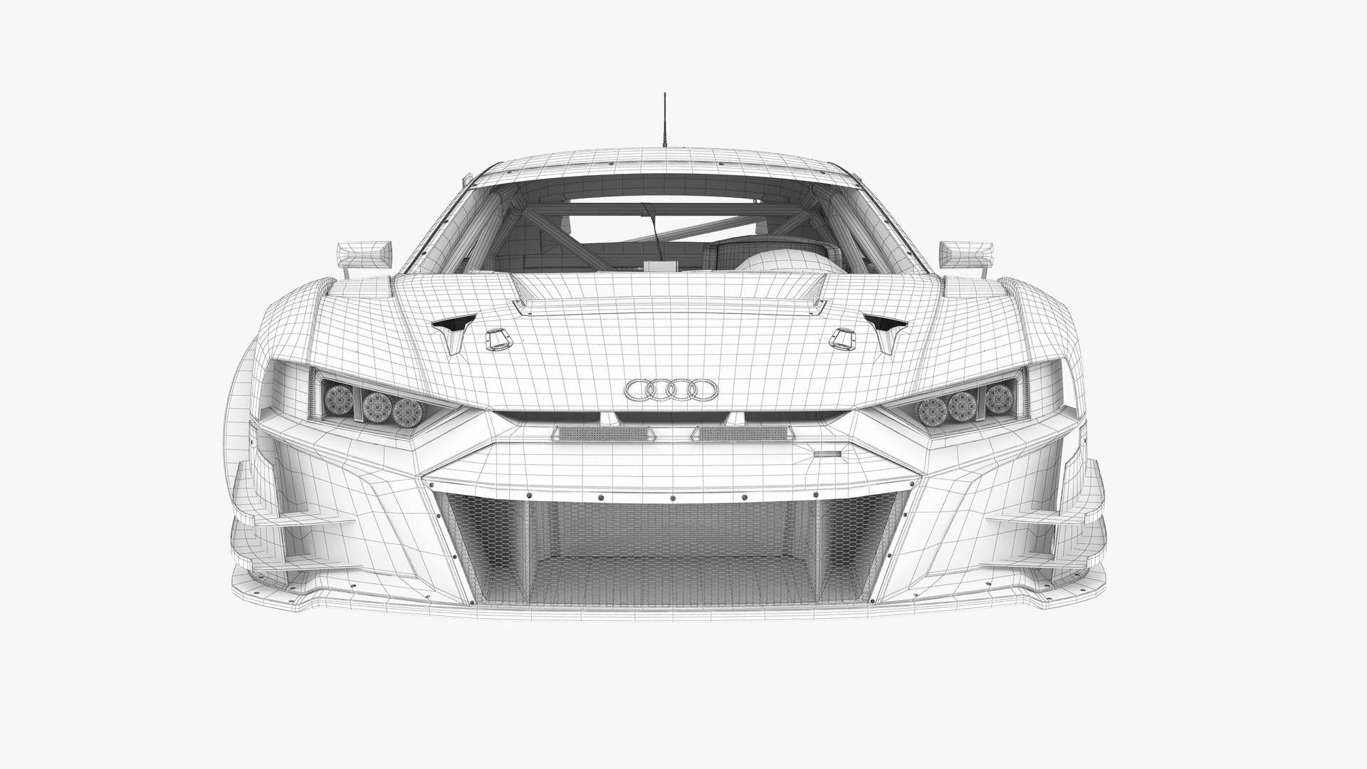3D Audi R8 GT3 EVO II Template Model - TurboSquid 2134493