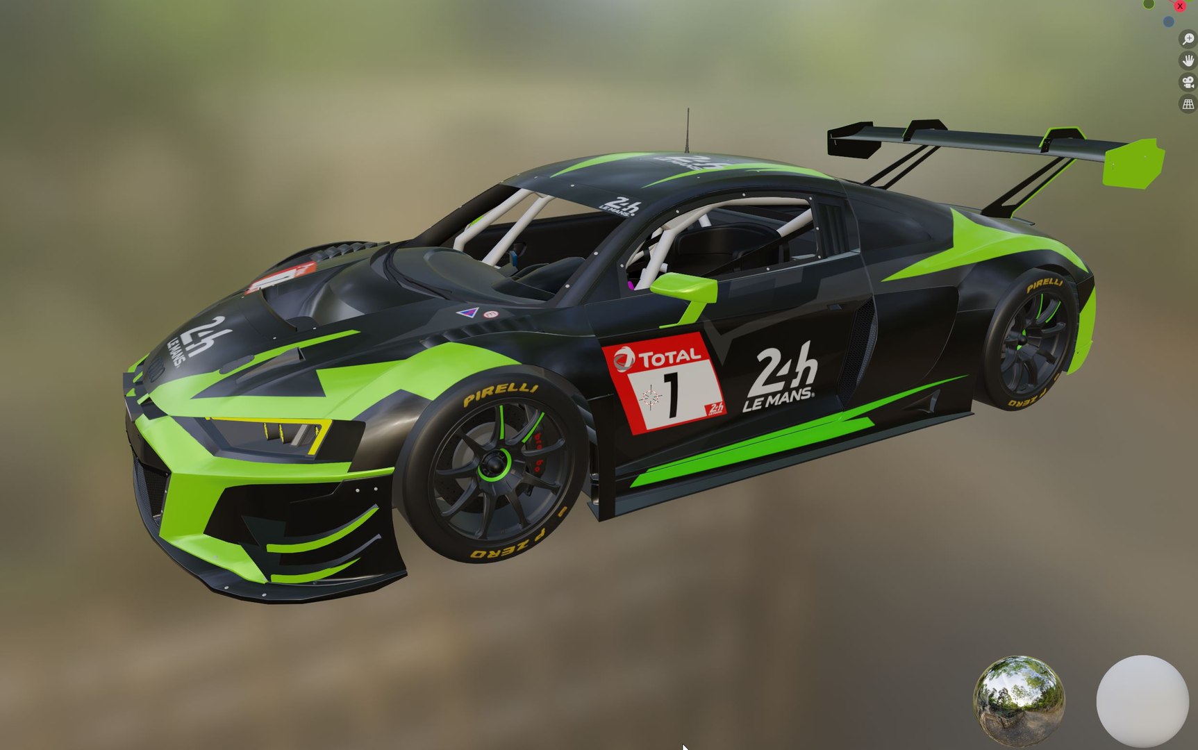 3D Audi R8 GT3 EVO II Template Model - TurboSquid 2134493