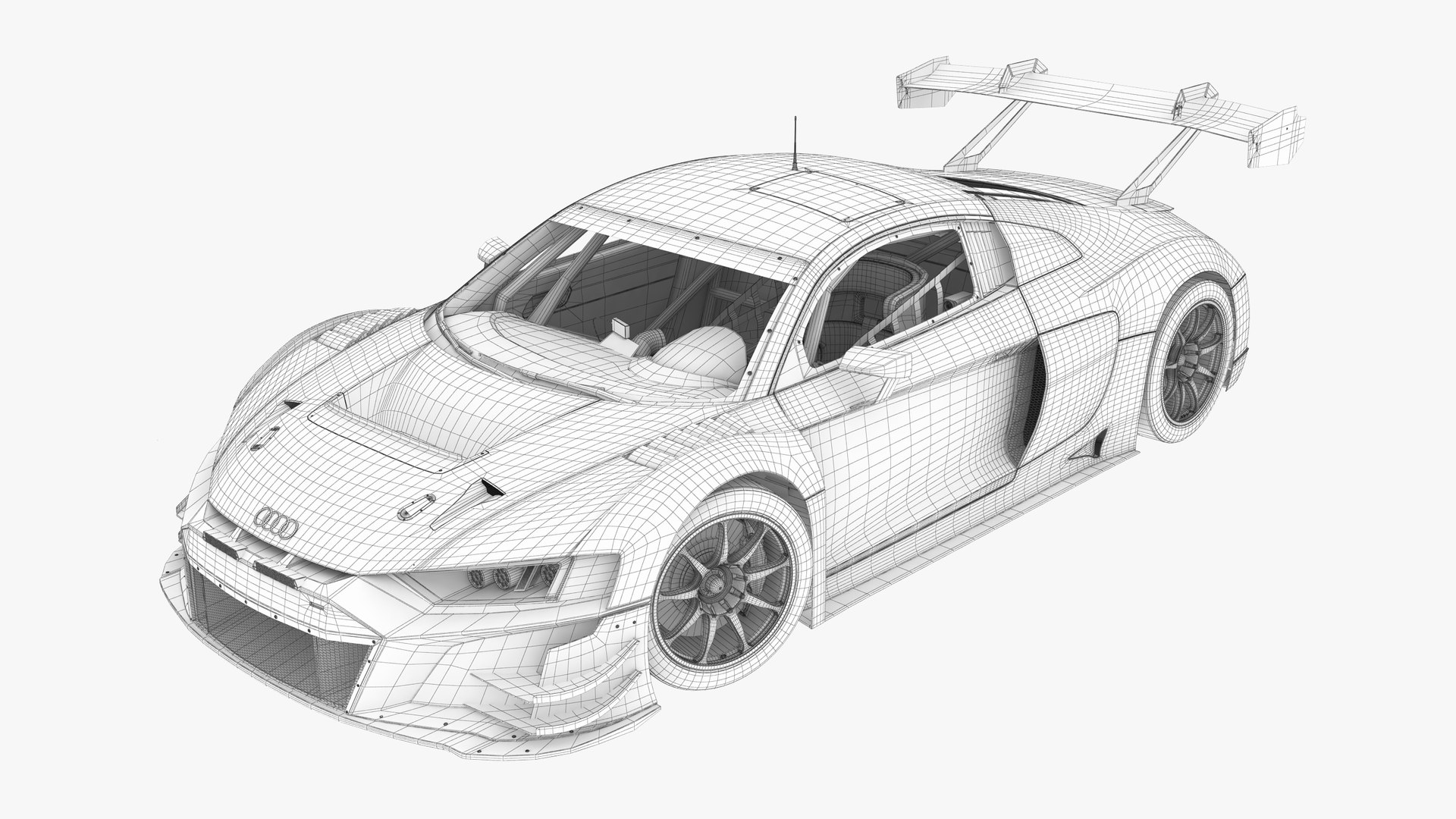 3D Audi R8 GT3 EVO II Template Model - TurboSquid 2134493
