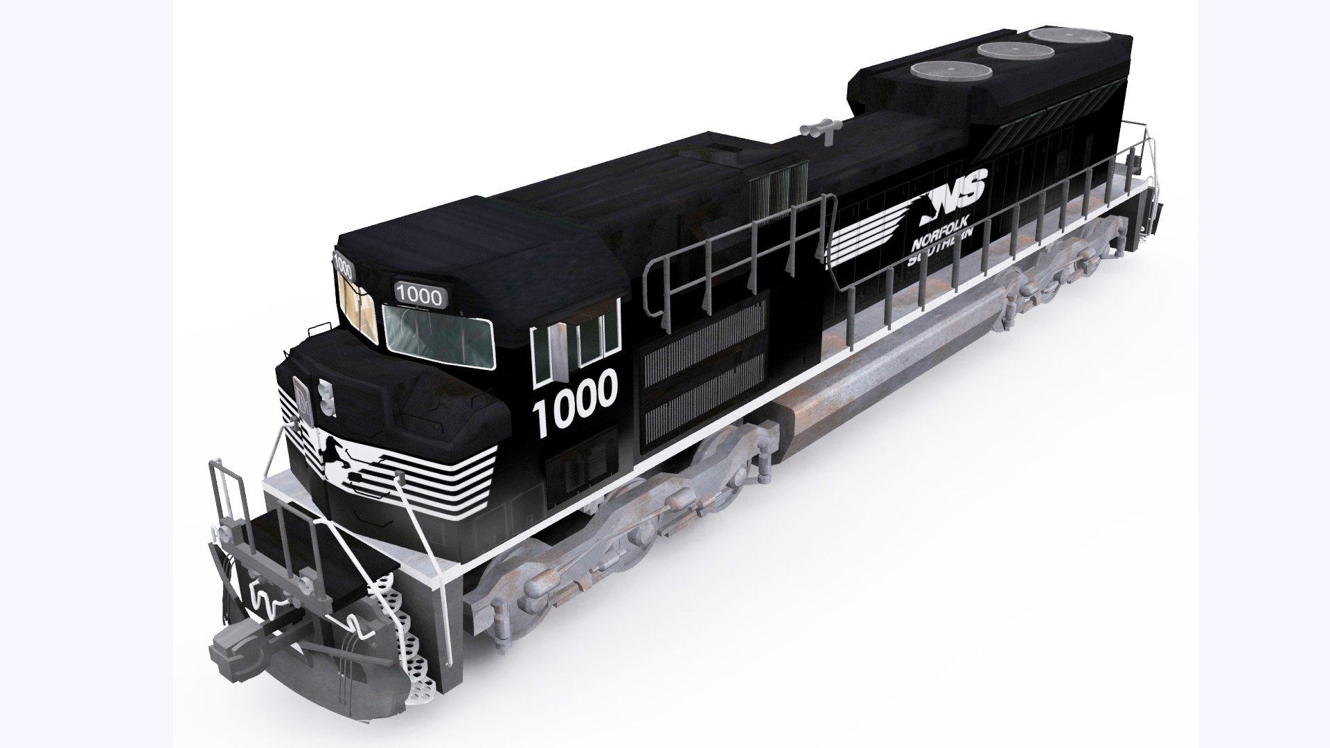 3D EMD Locomotive With Cargo Carriages - TurboSquid 2029859