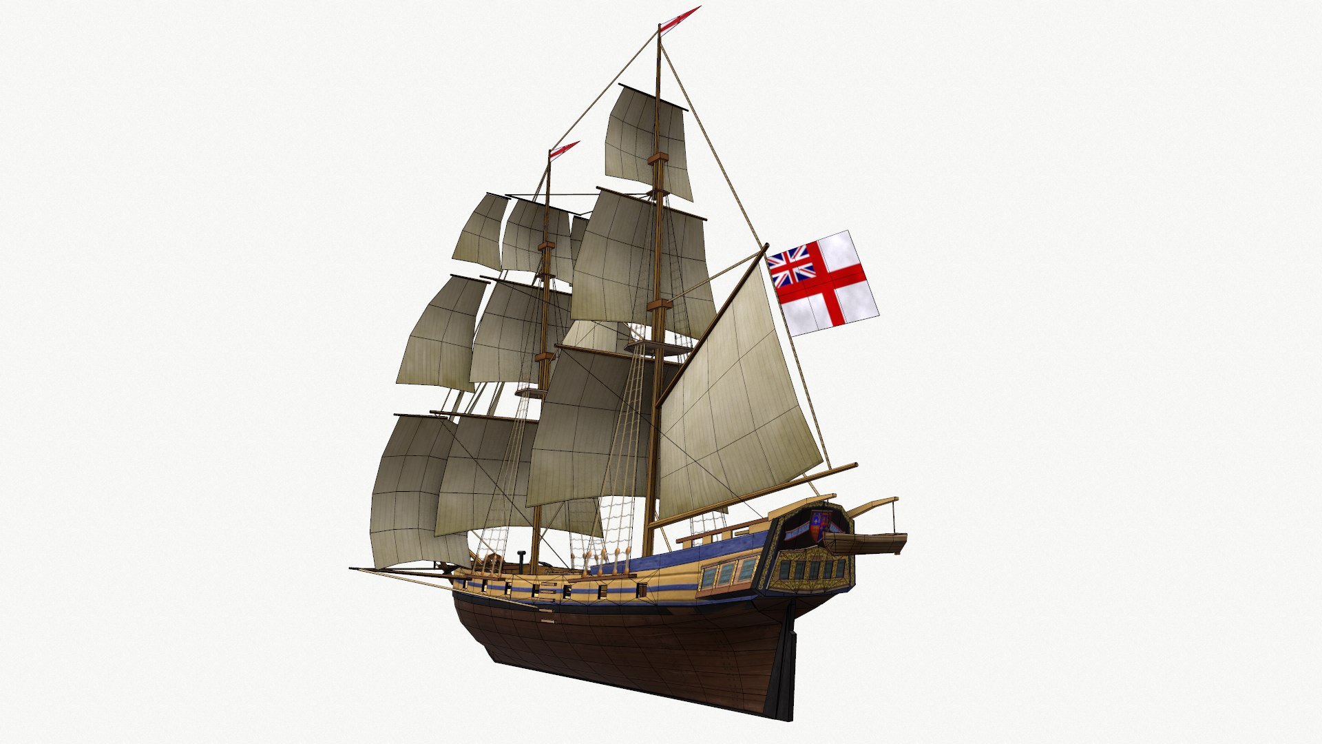 Brig 3D - TurboSquid 1303278