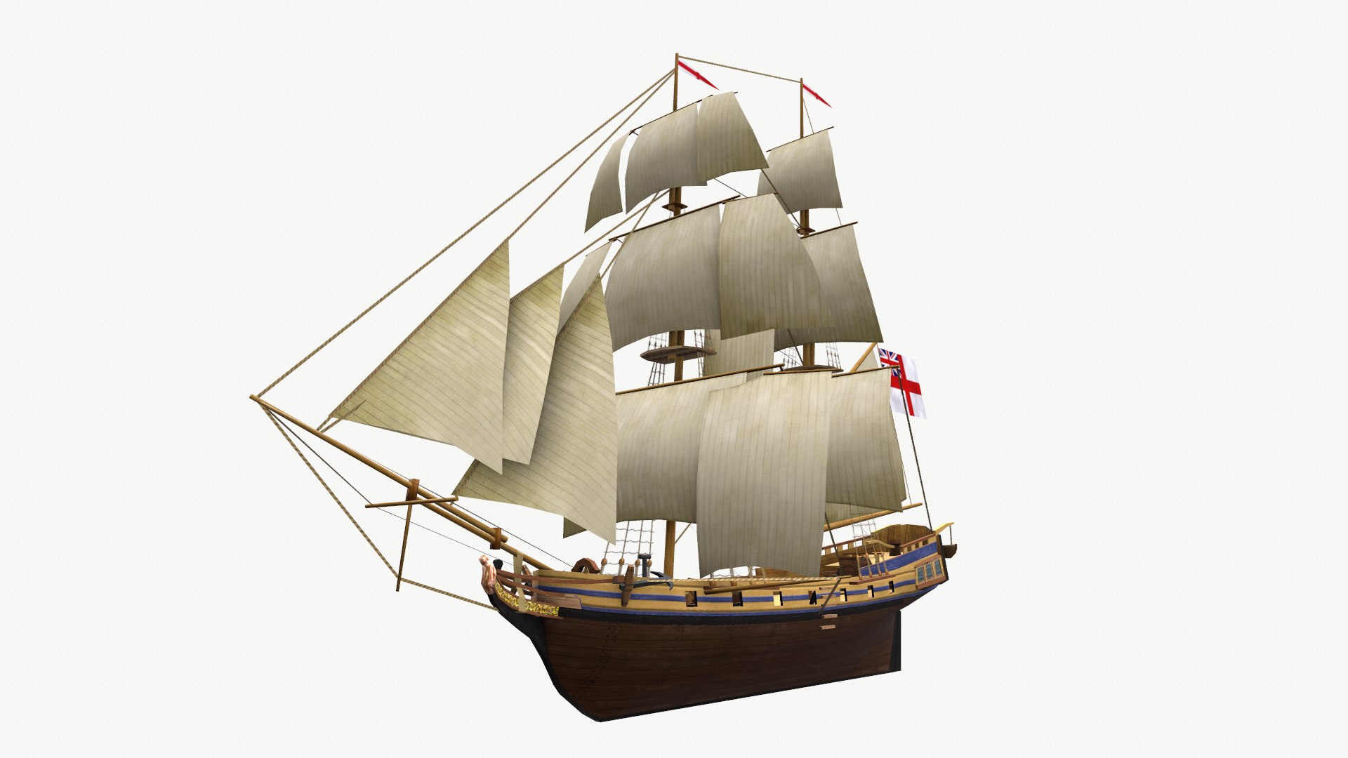 Brig 3D - TurboSquid 1303278