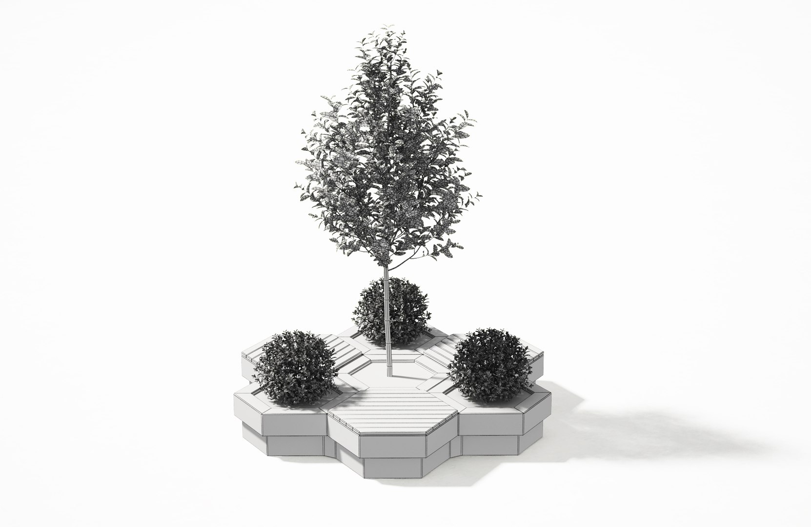 3D Bench Street Design - TurboSquid 1483879