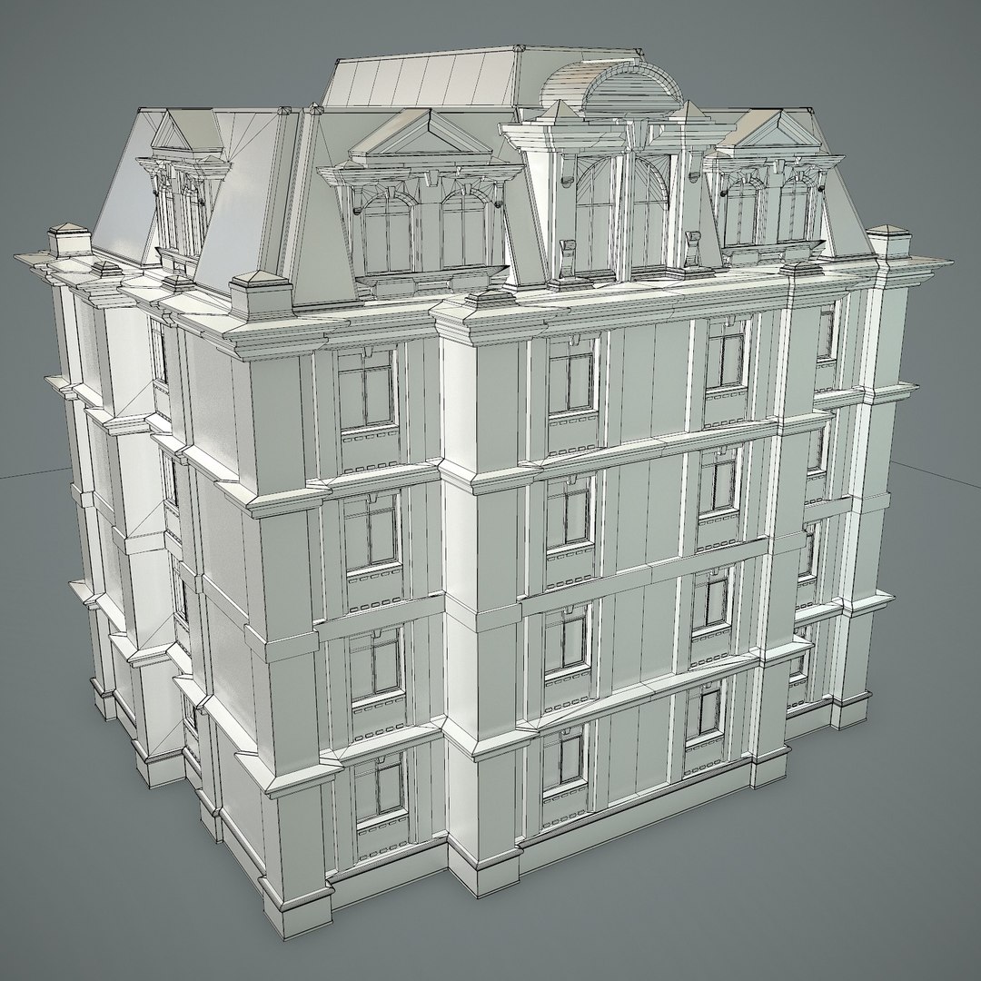 3D Buildings Neoclassical Games Model - TurboSquid 1377905