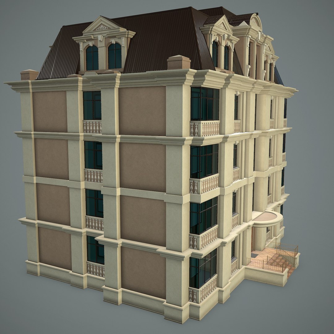 3D Buildings Neoclassical Games Model - TurboSquid 1377905