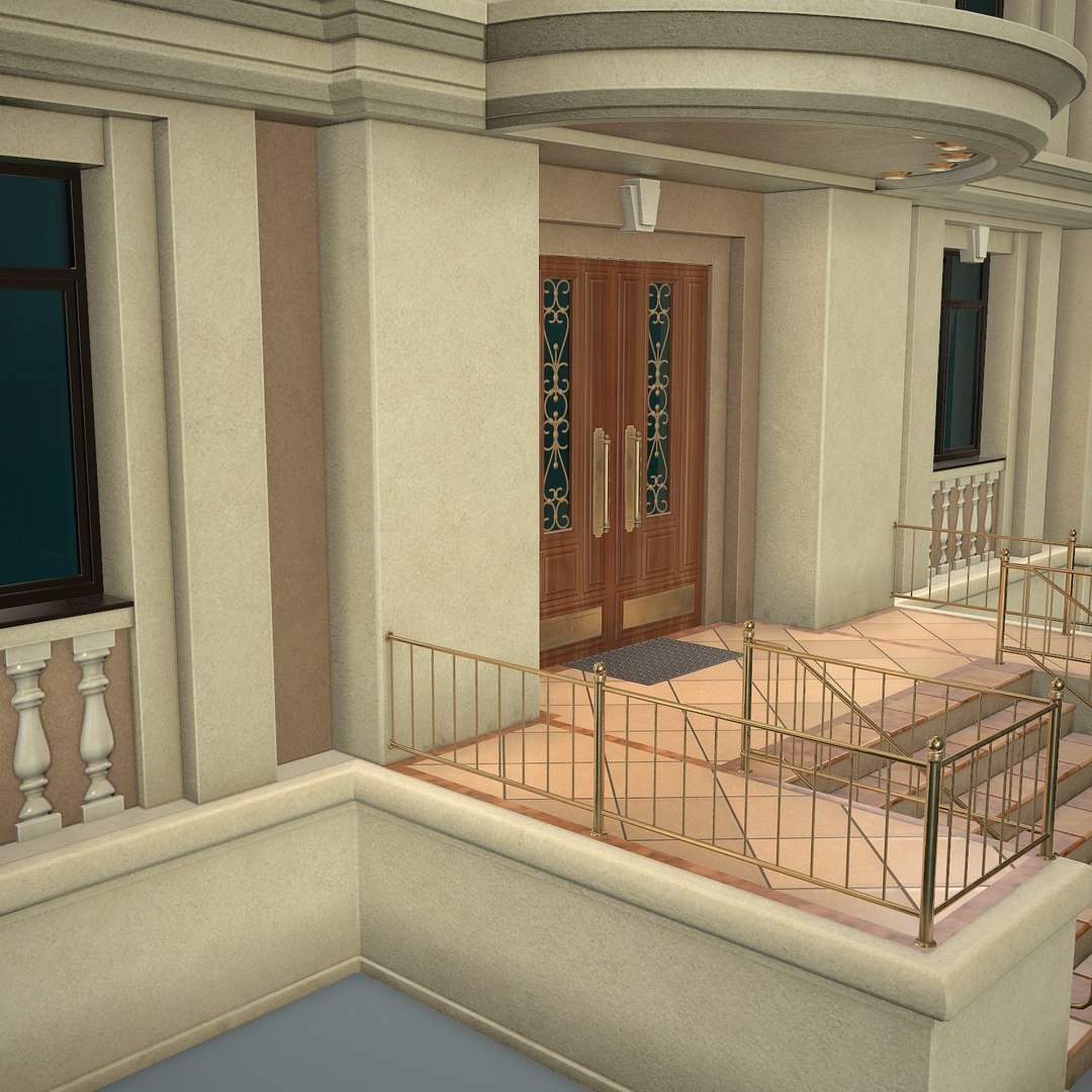 3D Buildings Neoclassical Games Model - TurboSquid 1377905