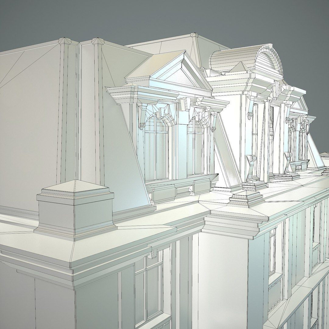 3D Buildings Neoclassical Games Model - TurboSquid 1377905