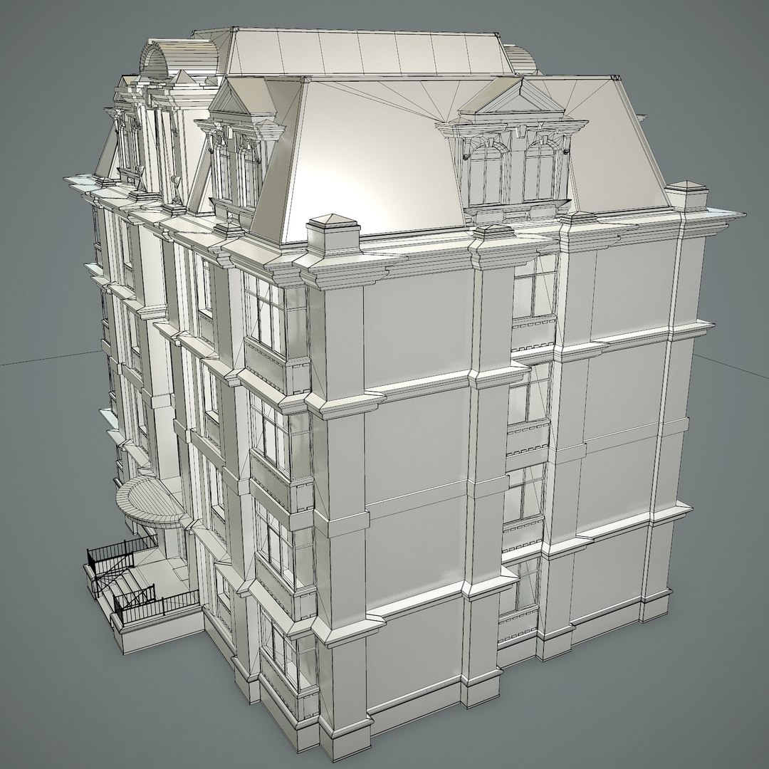 3D Buildings Neoclassical Games Model - TurboSquid 1377905