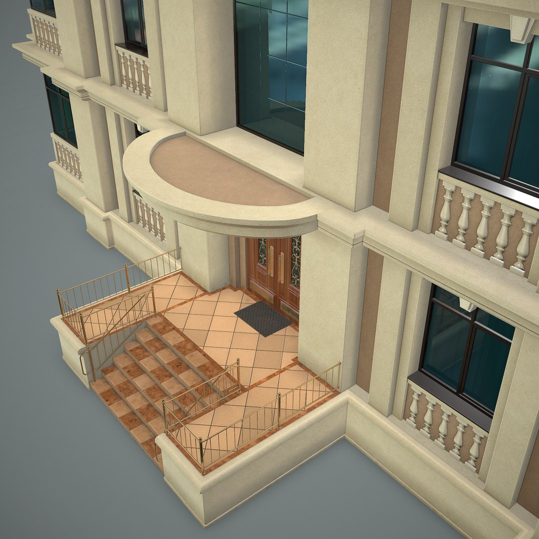 3D Buildings Neoclassical Games Model - TurboSquid 1377905