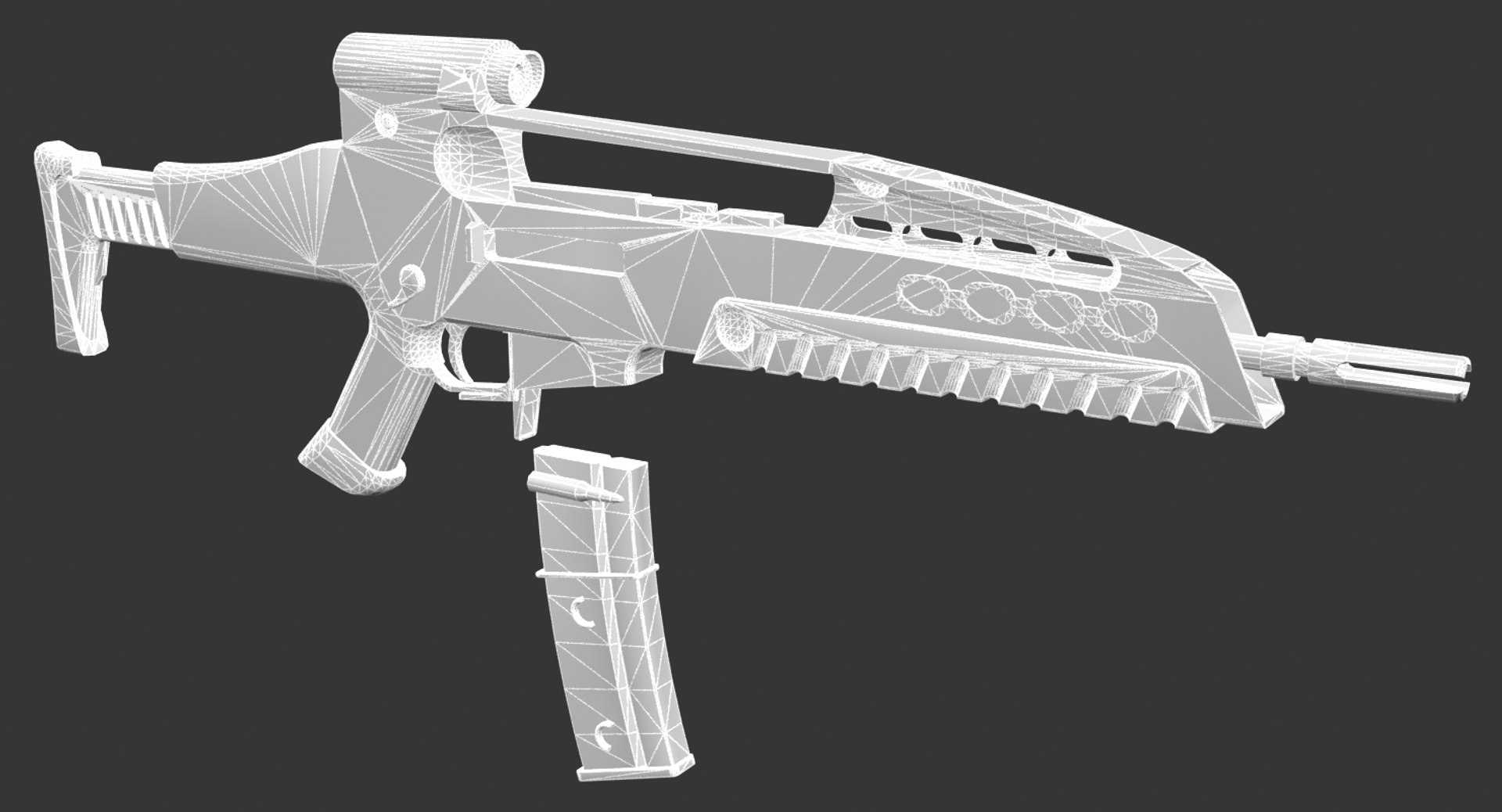 Xm8 Assault Rifle 3d Max