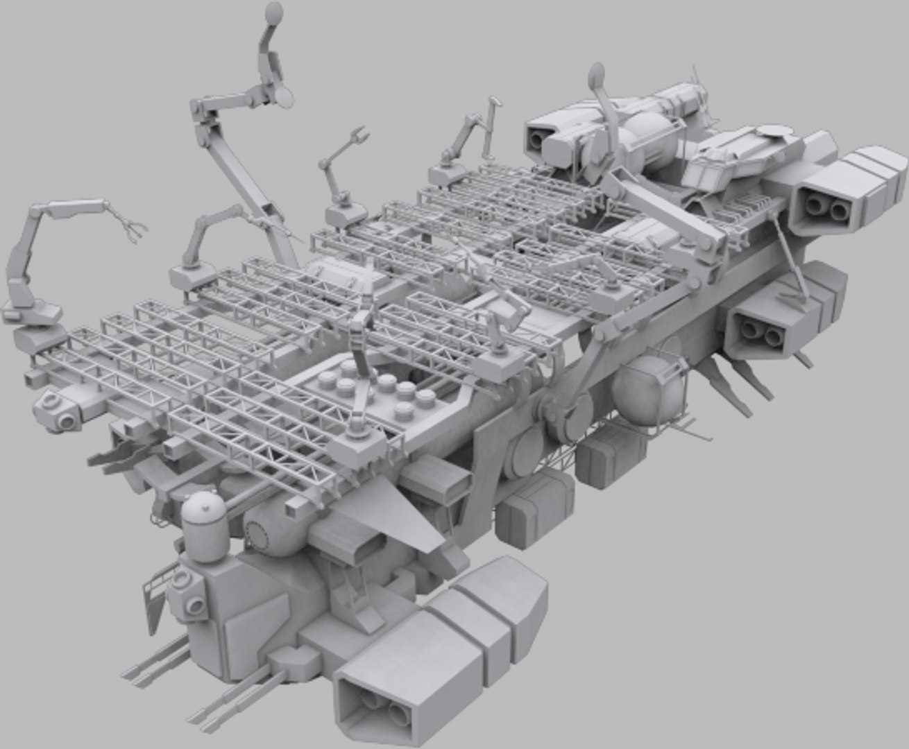 Mobile Shipyard 3d Obj
