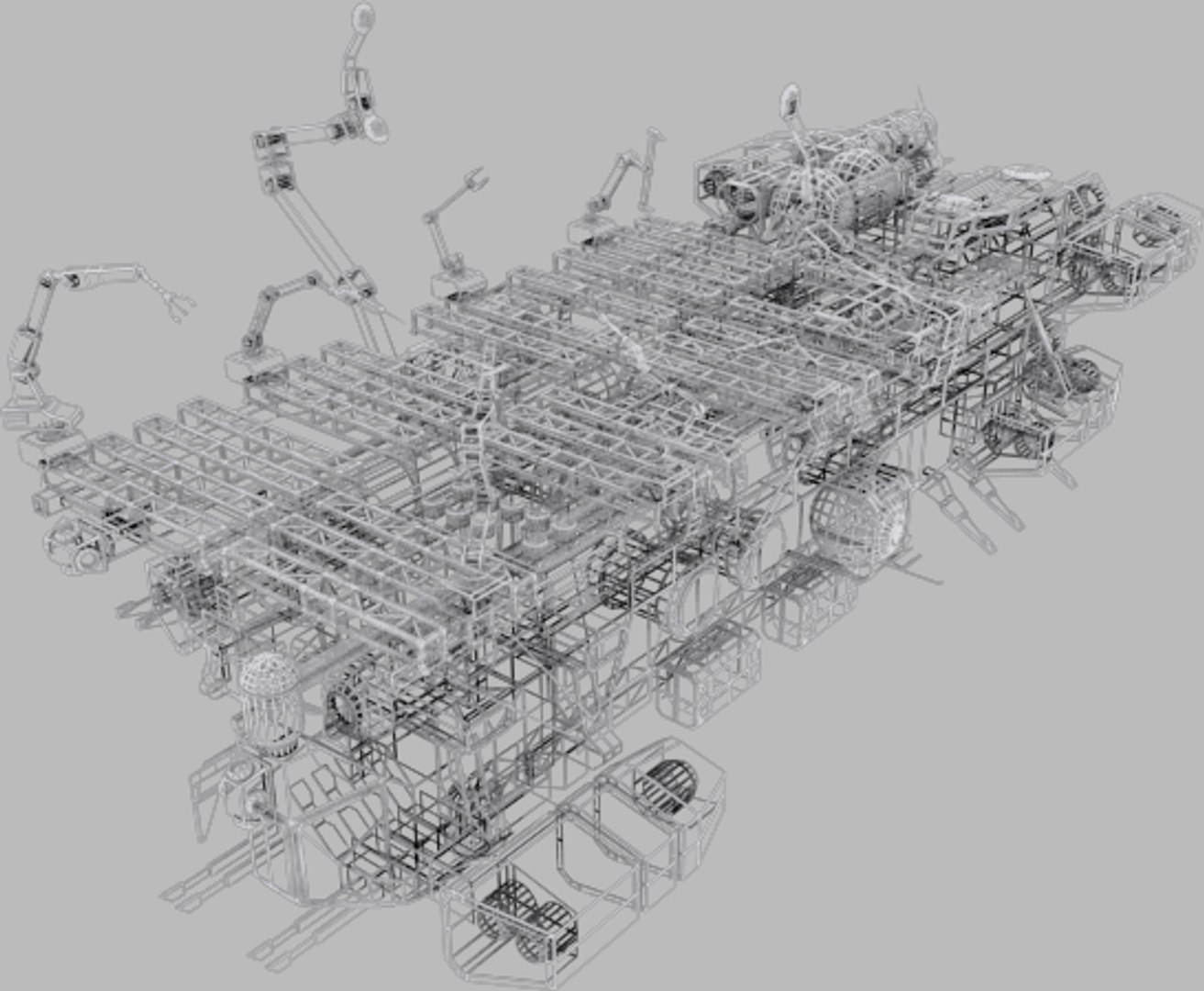 Mobile Shipyard 3d Obj