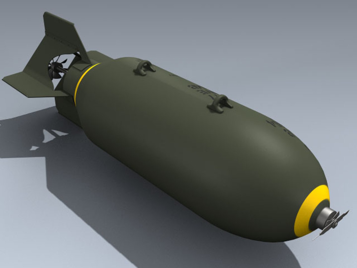An-m64 Bomb 3d Model