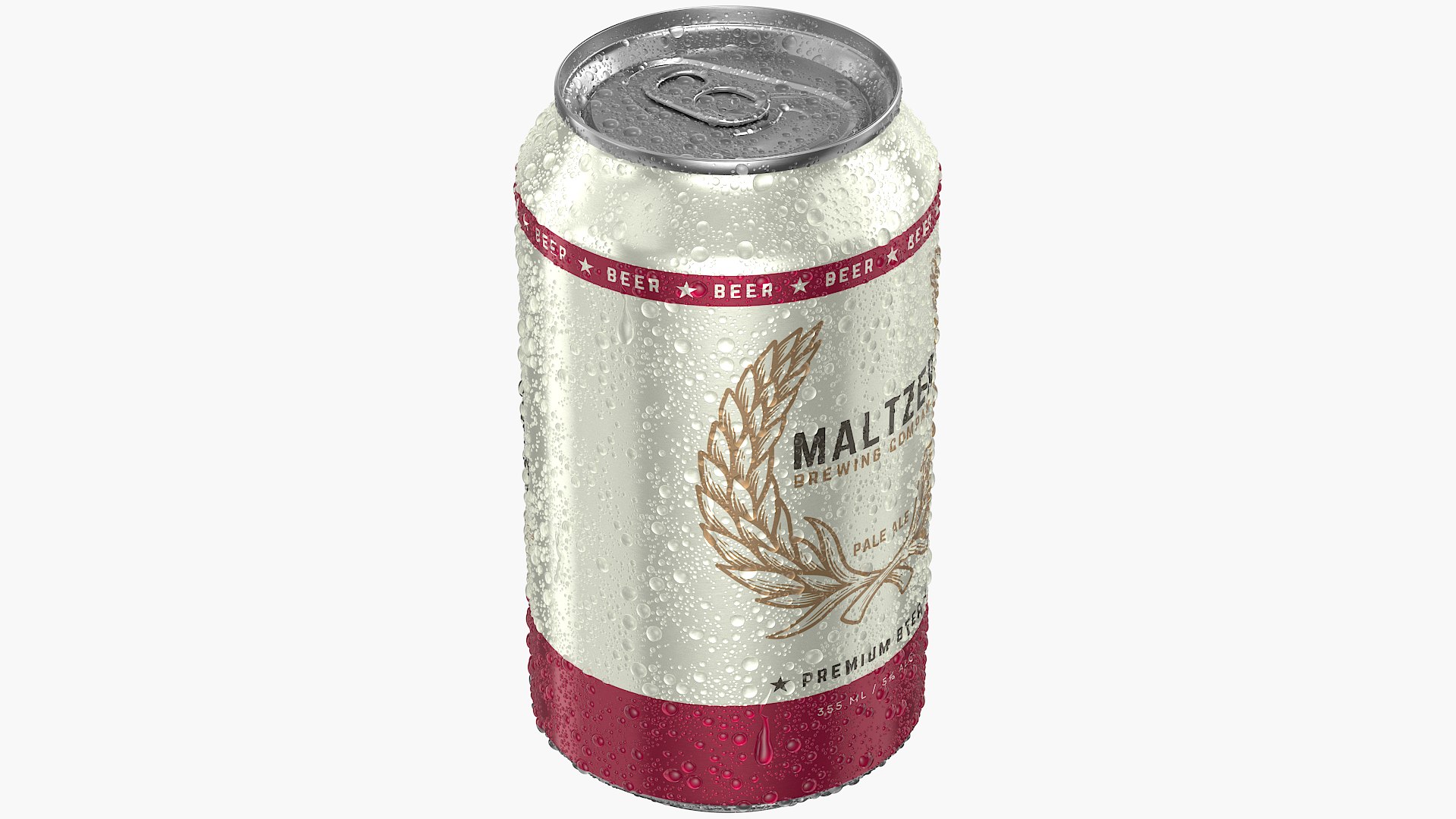 3D Beer Can With Droplets Bundle Collection - TurboSquid 2410576