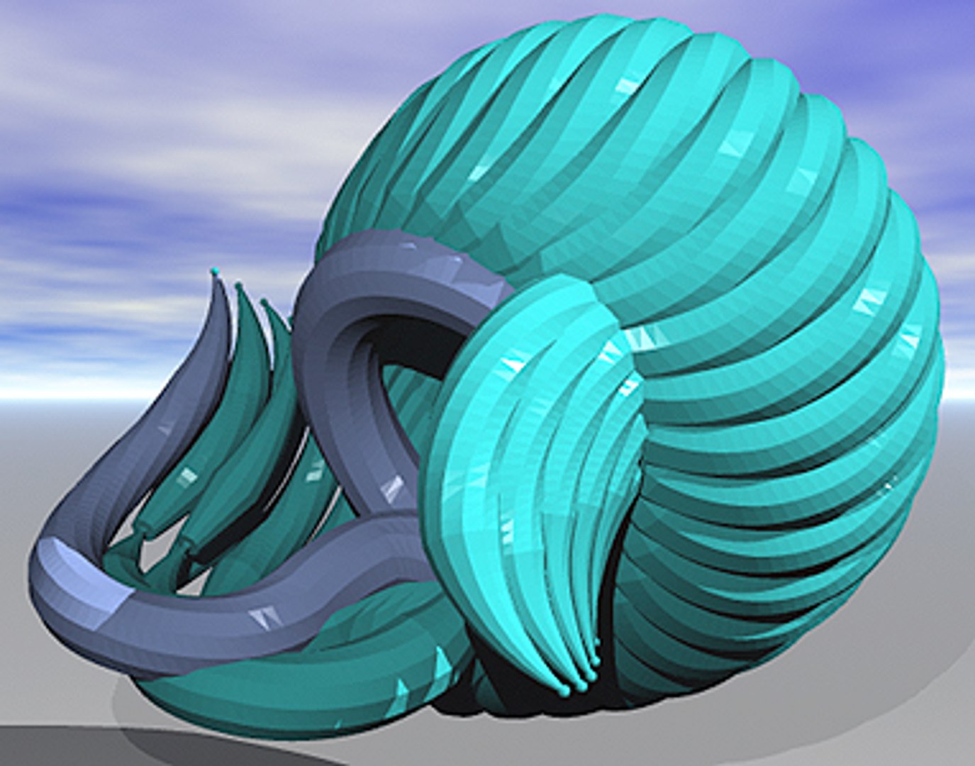 3d Seashell Groboto Model