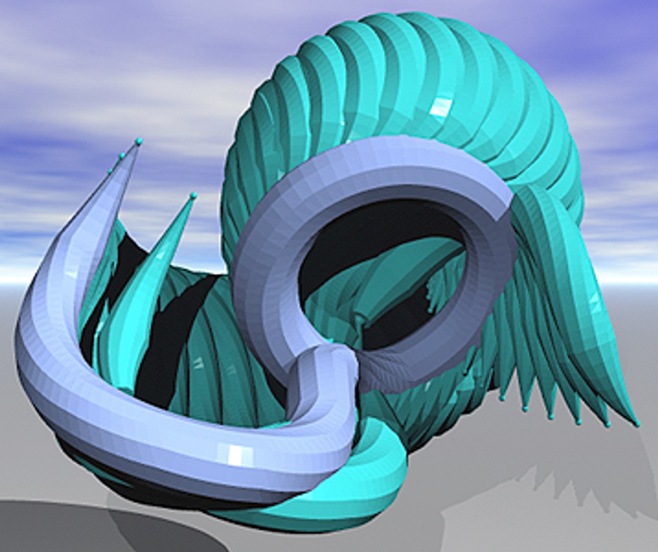 3d Seashell Groboto Model