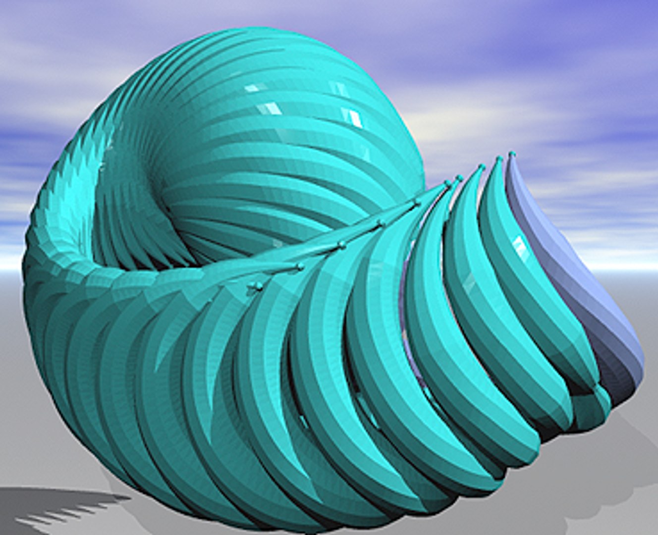3d Seashell Groboto Model