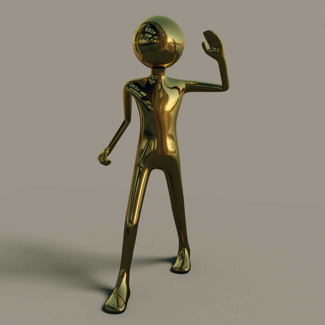 3d Dummy Man Rigged Model