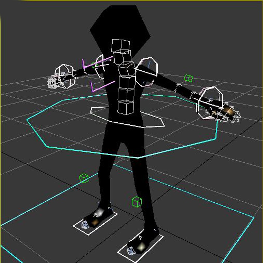 3d Dummy Man Rigged Model