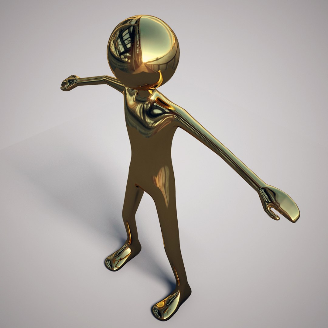3d Dummy Man Rigged Model