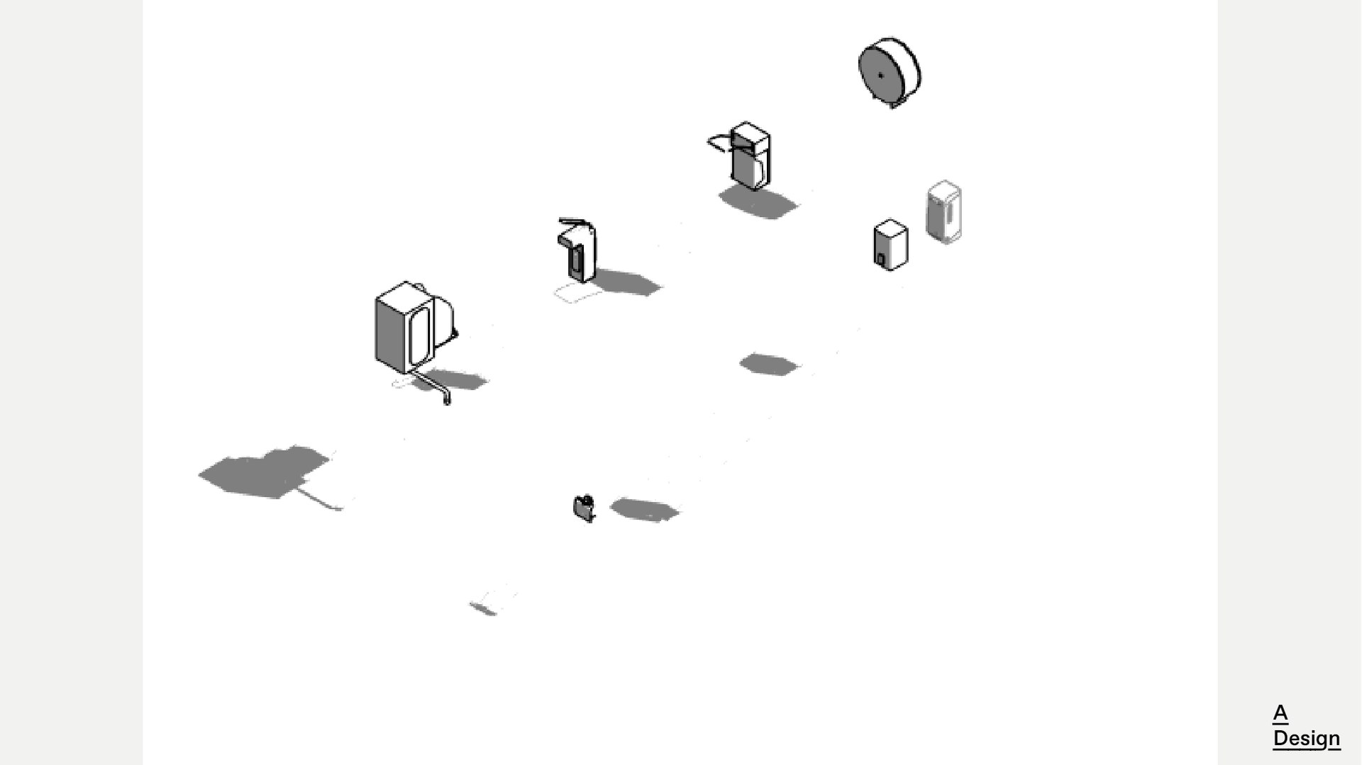 3D Toilet Holders And Dispensers - Pack Of Revit Families Model ...