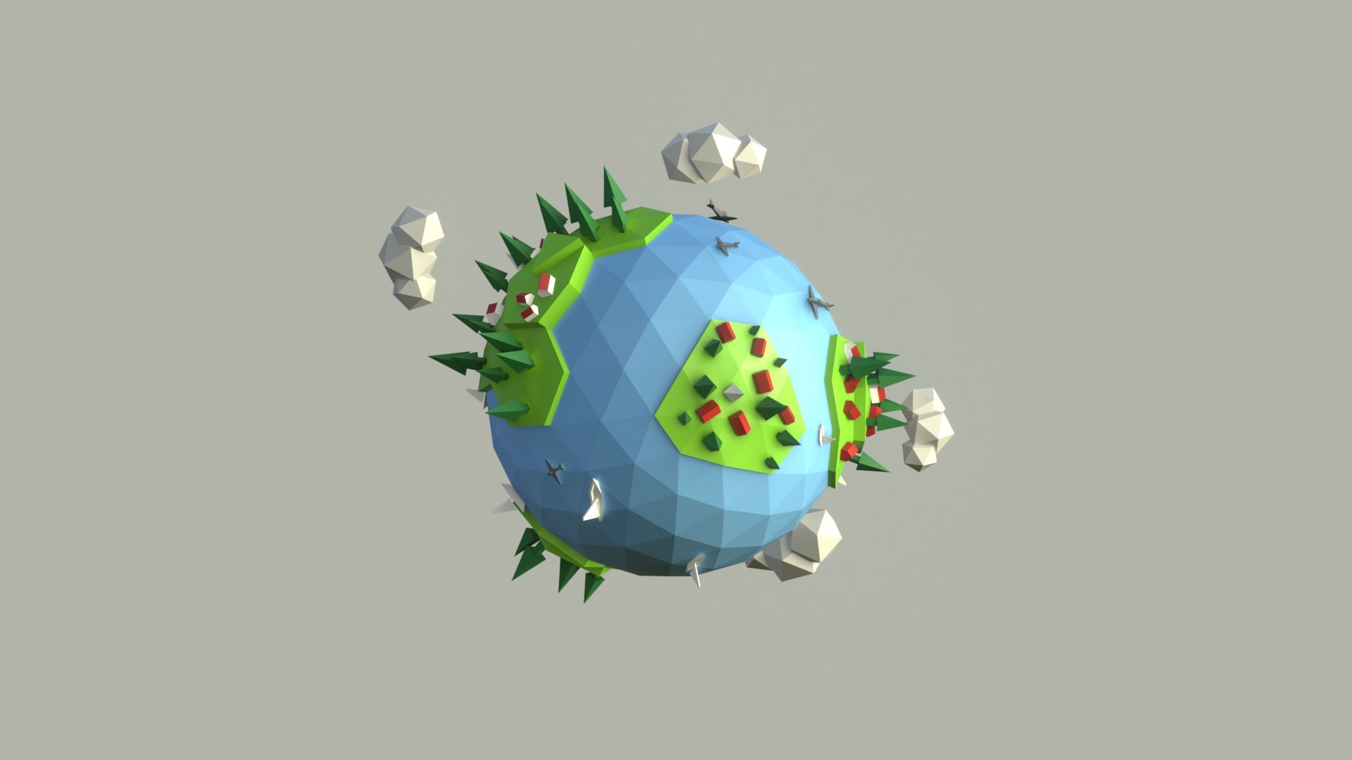 Free 3D Planet Earth Low-Poly model - TurboSquid 1942273