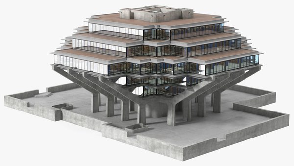 3D Geisel Library Night Light - TurboSquid 1848574