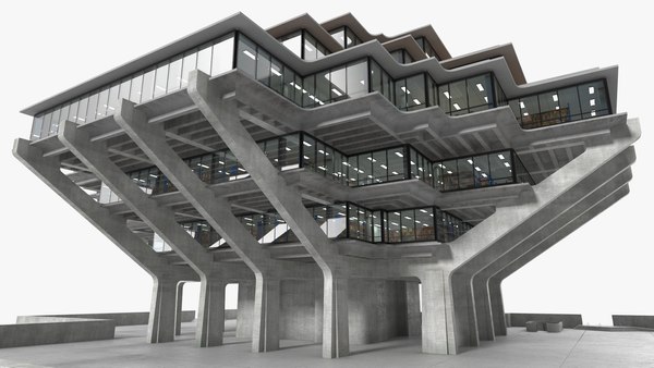 3D Geisel Library Night Light - TurboSquid 1848574